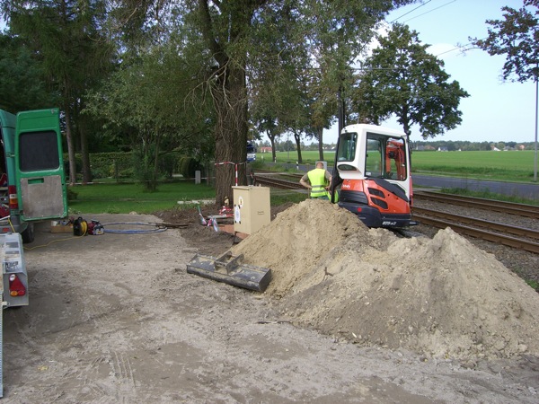 Bautagebuch: Baustrom- und Bauwasseranschluss wird hergestellt ...